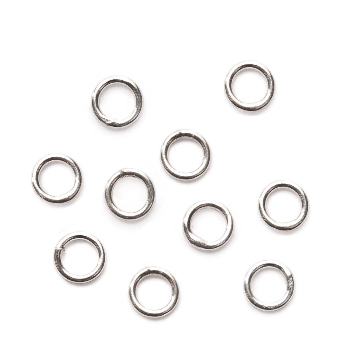 Silver Plated Closed Jump Rings (Pack of 10), Various Sizes | Kernowcraft