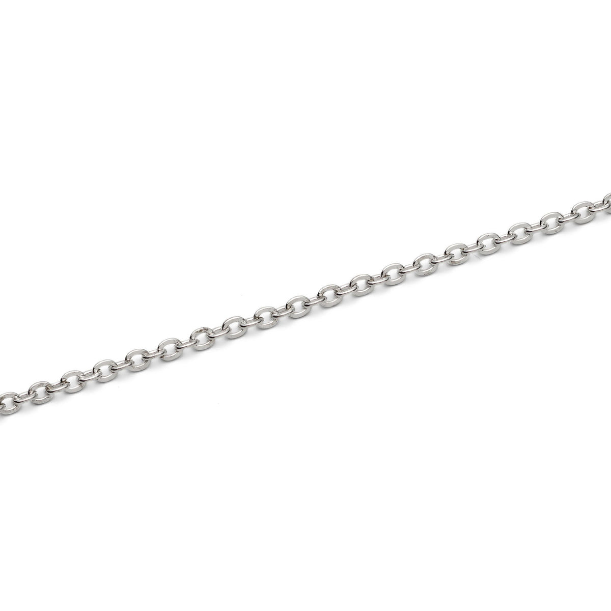 Silver Plated Trace Chain, Approx 100cm | Kernowcraft